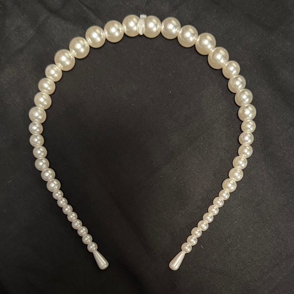 Accessories | Pearl Headband Tapering Faux Pearls Hair Accessory ...